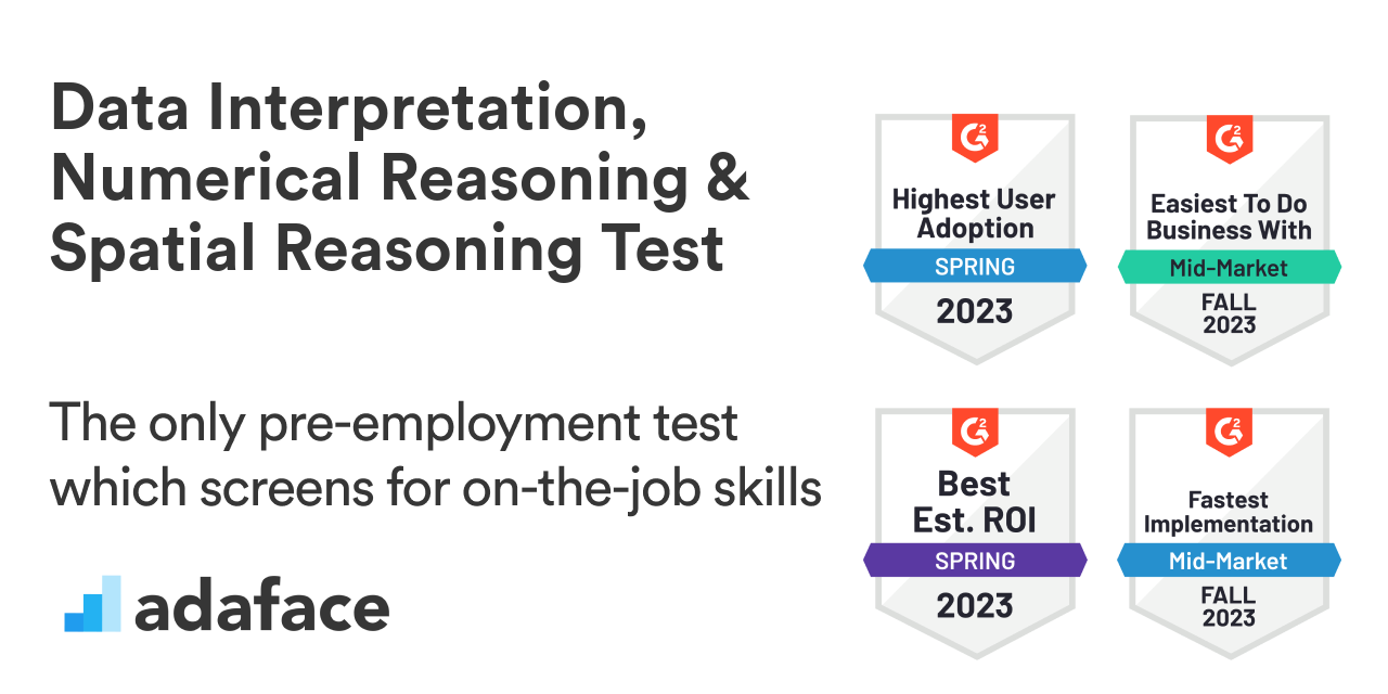 Data Interpretation, Numerical Reasoning and Spatial Reasoning Test ...