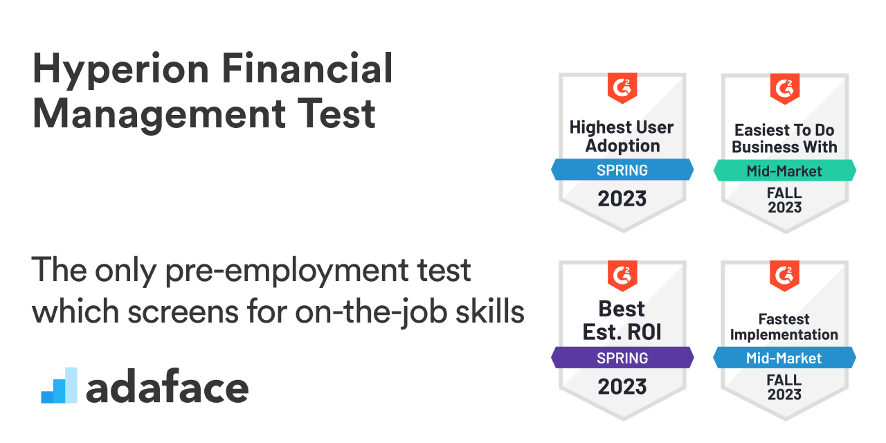 Hyperion Financial Management Test | Candidate screening assessment ...