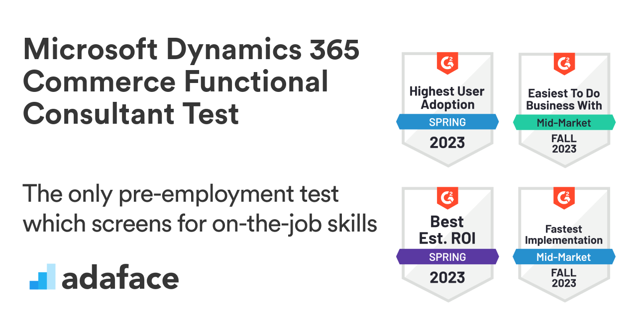 Microsoft Dynamics 365 Commerce Functional Consultant Test | Assess ...