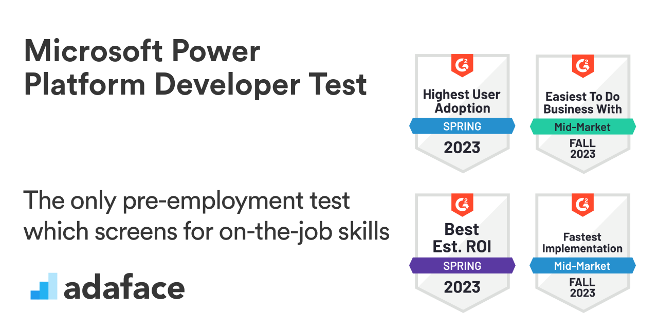 Microsoft Power Platform Assessment For Developer | Candidate screening ...