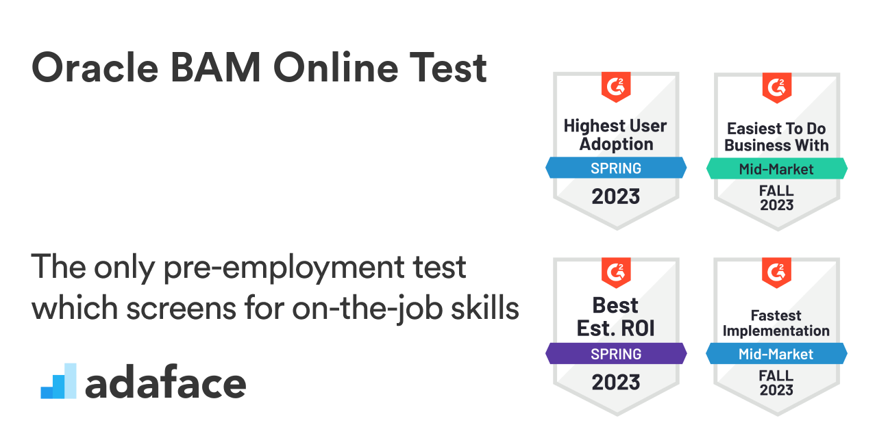Oracle Bam Online Test Candidate Screening Assessment Adaface
