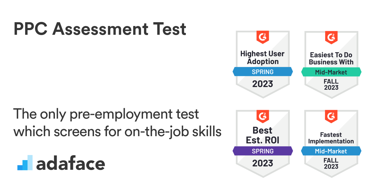 PPC Skills Assessment Test | Candidate screening assessment - Adaface